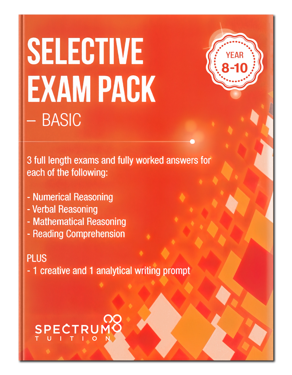 Selective Exam Pack - Basic Volume 1 – Spectrum Tuition Digital Shop